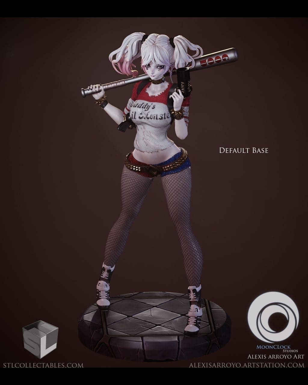 3d Harley Quinn 3d Stl File 3 Printable File Stl Model Etsy