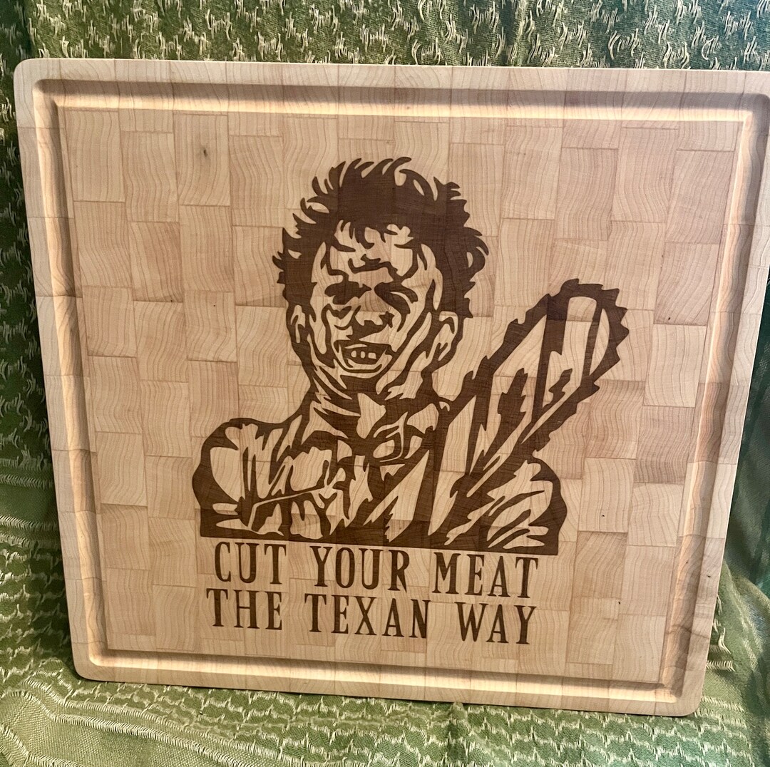 Texas Horro Maple Ingrain Cutting Board With Juice Grooves and Under ...