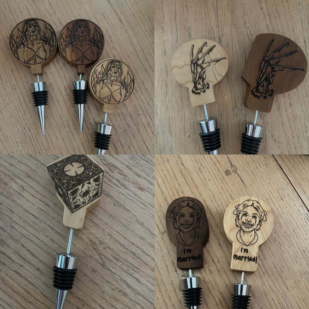 Horror Movie Wine Stoppers - Etsy