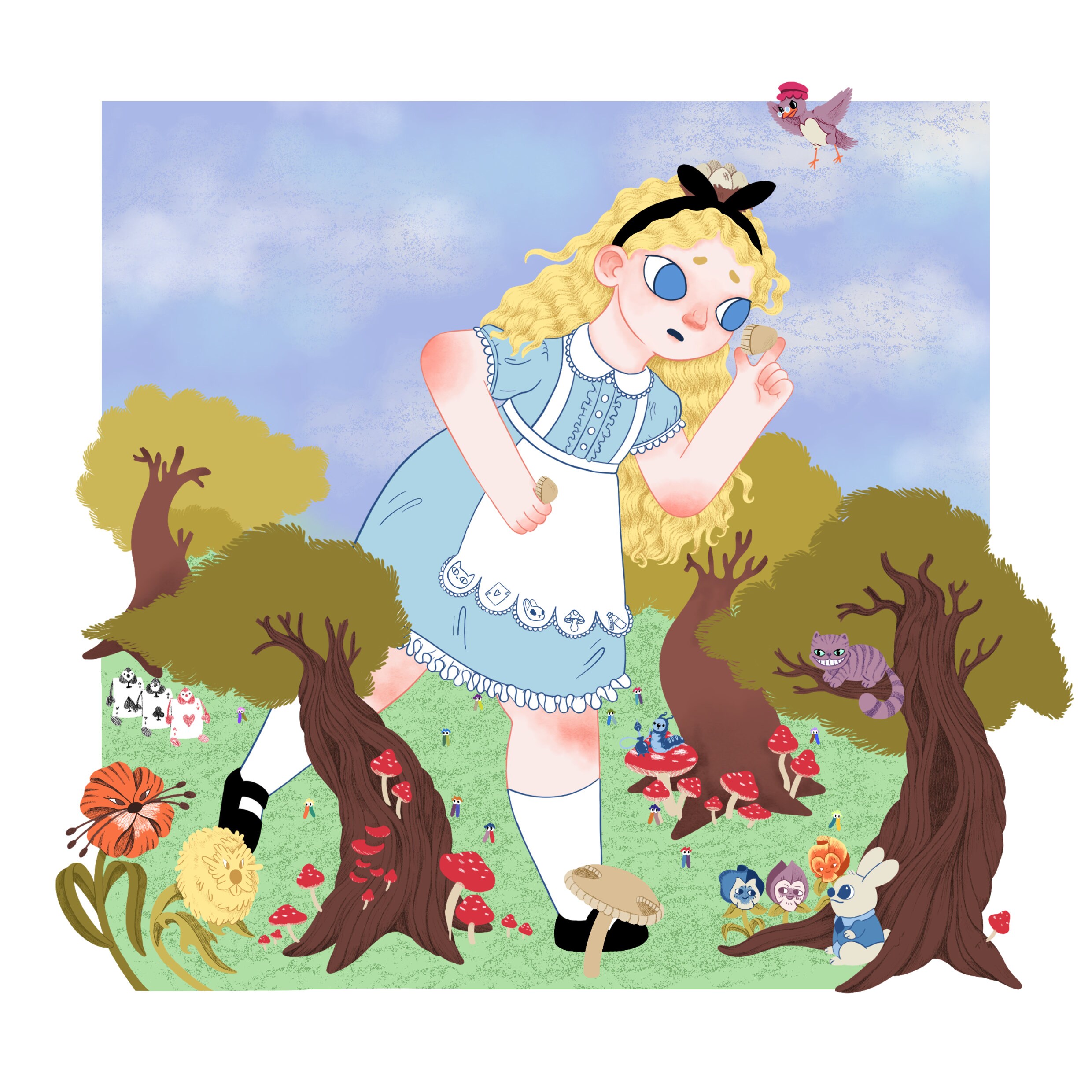 Alice in Wonderland Fanart Print - Etsy