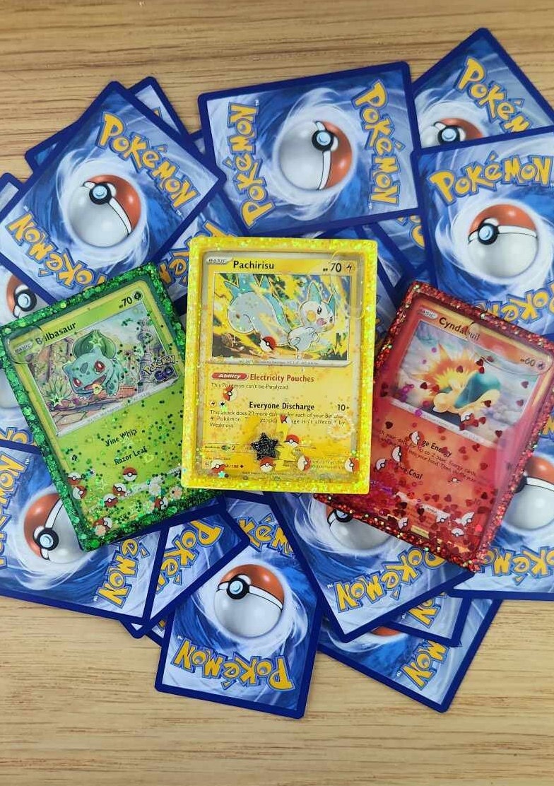 Trading Card Shaker Custom Pokemon - Etsy