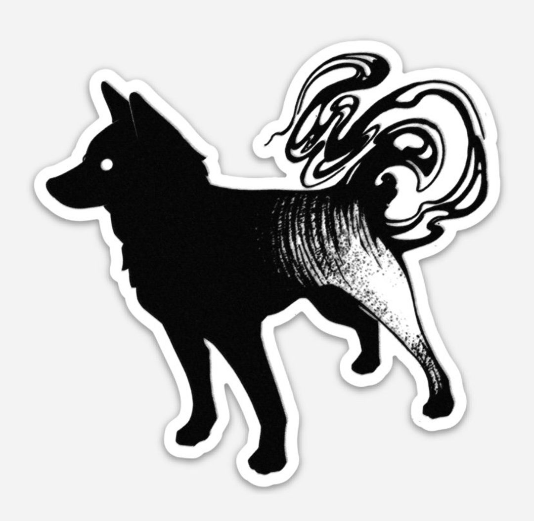 Demon Shiba Sticker - Etsy