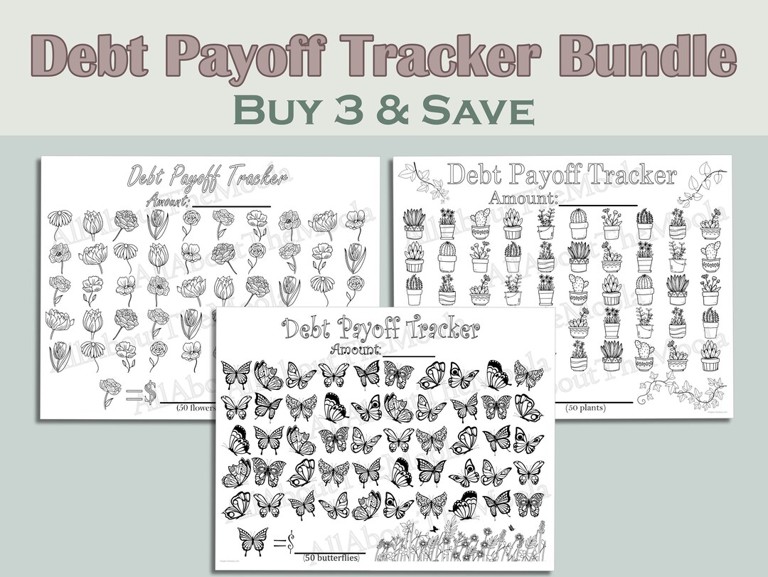 Debt Tracker, Debt Payment Tracker, Debt Payoff, Printable PDF, Instant ...