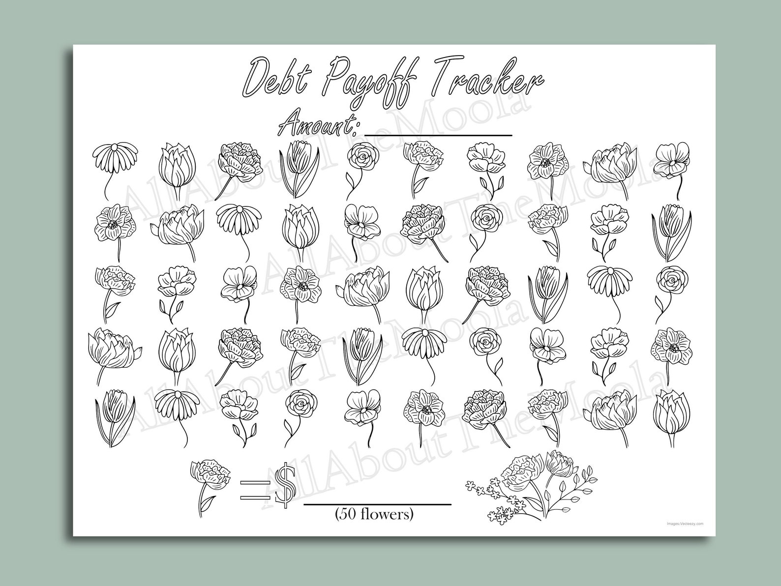 Debt Tracker, Debt Payment Tracker, Debt Payoff, Printable PDF, Instant ...