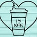 I Heart Coffee Svg Bundle - Etsy