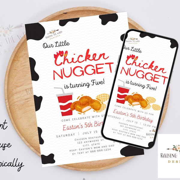 First Birthday Nugget Invitation - Etsy