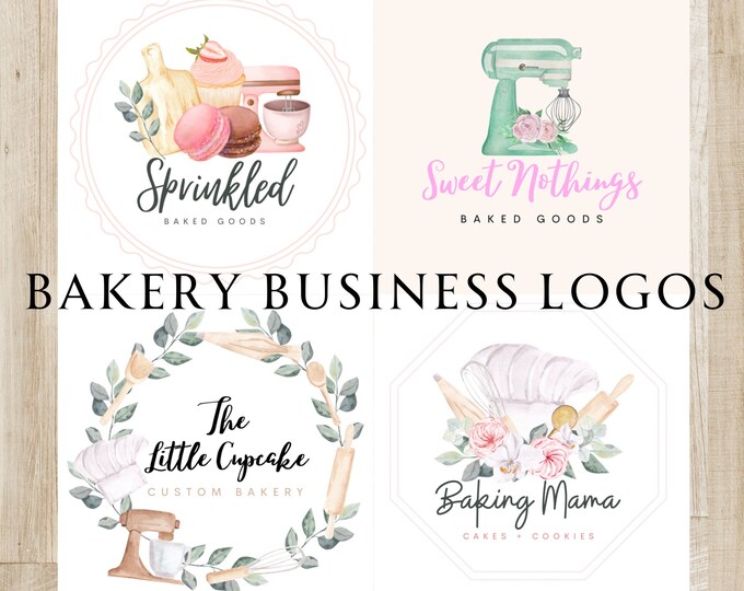 Bakery Logo for Bakery Business, Cake Logo, Baking Clipart, Bakery ...