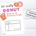 Teacher Thank You Card, DIGITAL, Coffee, 5x7, for Gift Cards, Donuts ...