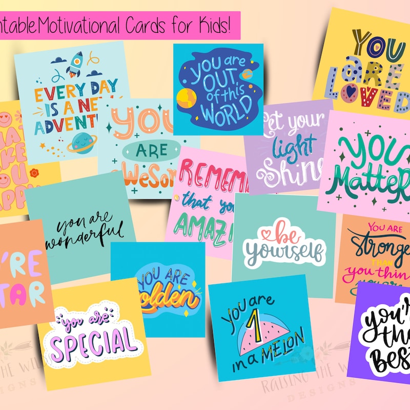 Motivational Cards - Etsy