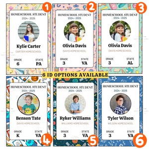 Homeschool ID Card | Personal Digital ID Card for Homeschoolers ...