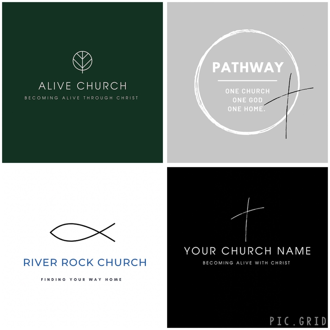 Church Logo Choose From 4 Options Social Media Logo for Churches ...