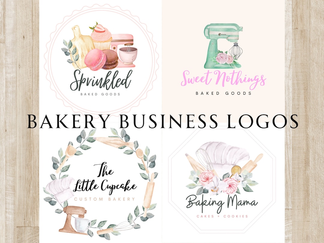 Bakery Business Logo, Digital Custom, Baking, Modern, Cute, Company ...