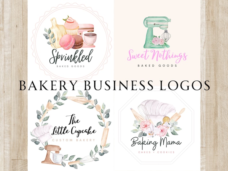 Bakery Business Logo, Digital Custom, Baking, Modern, Cute, Company Logos, Social Media Logos ...