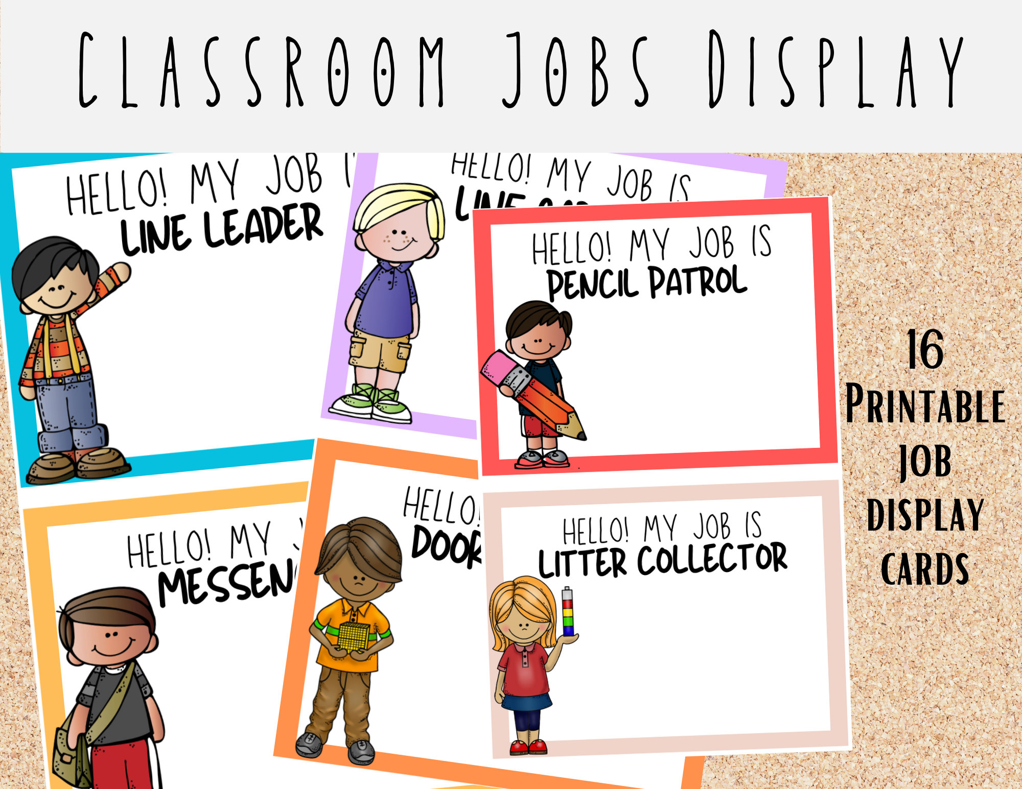 Line Leader Classroom Cartoon