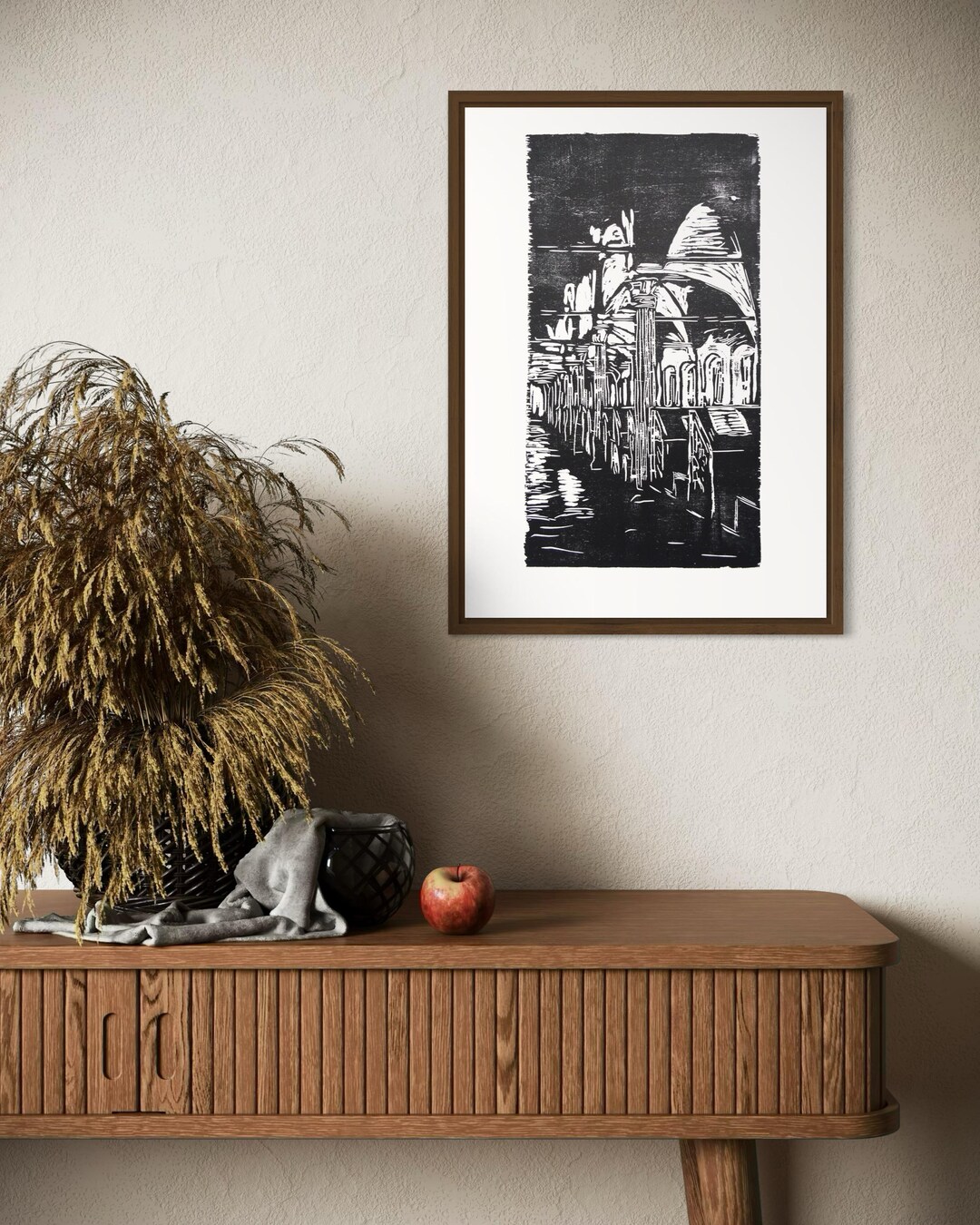 Woodcut Wall Art Print: Medieval Library Limited Edition Fine Art - Etsy