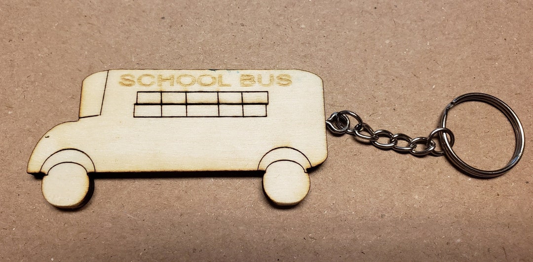 School Bus Keychain Designed by My 7 Year Old Son - Etsy