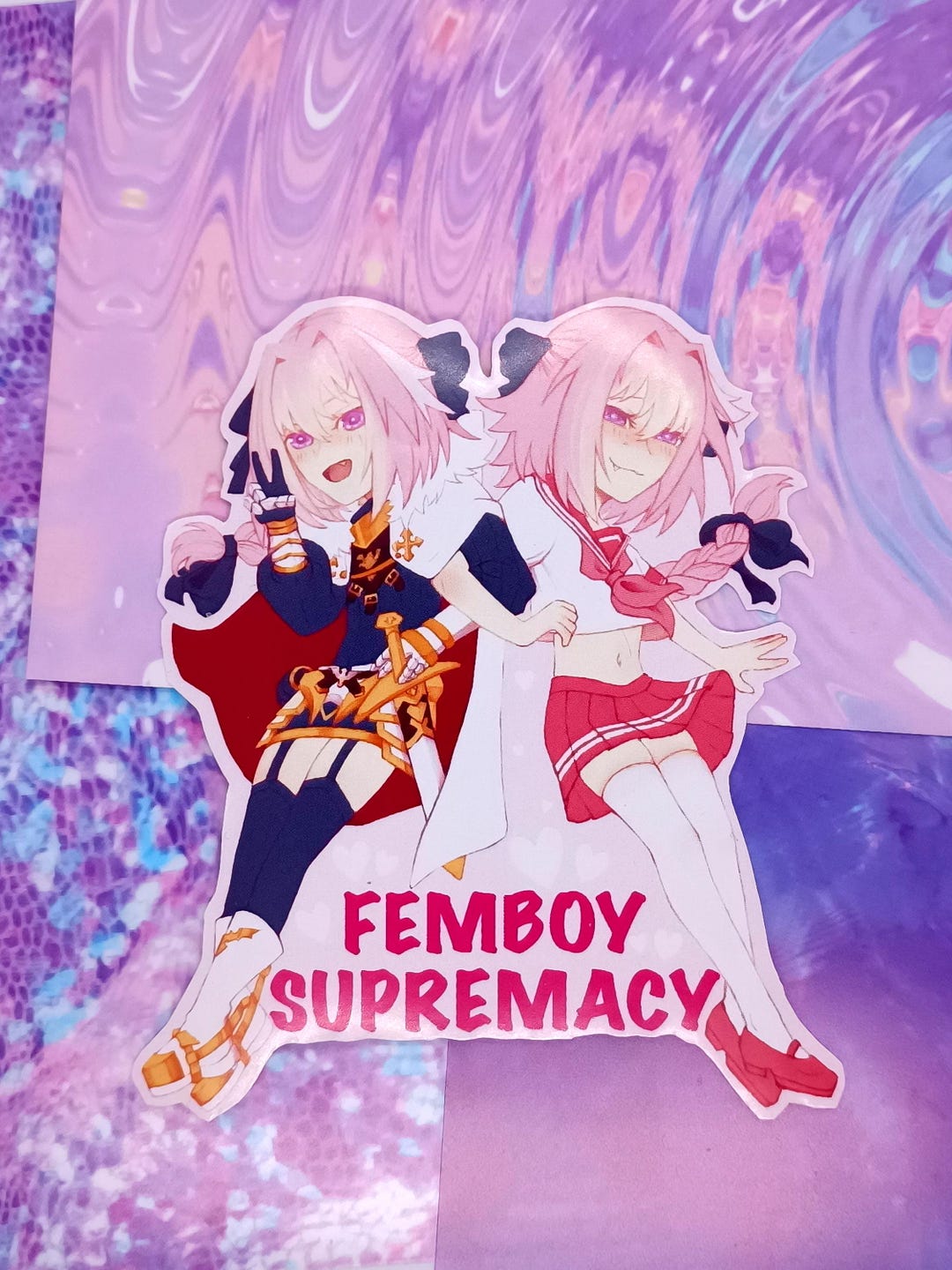 Femboy Supremacy Sticker (fate Grand Order, Fate Apochrypha Astolfo) - Etsy