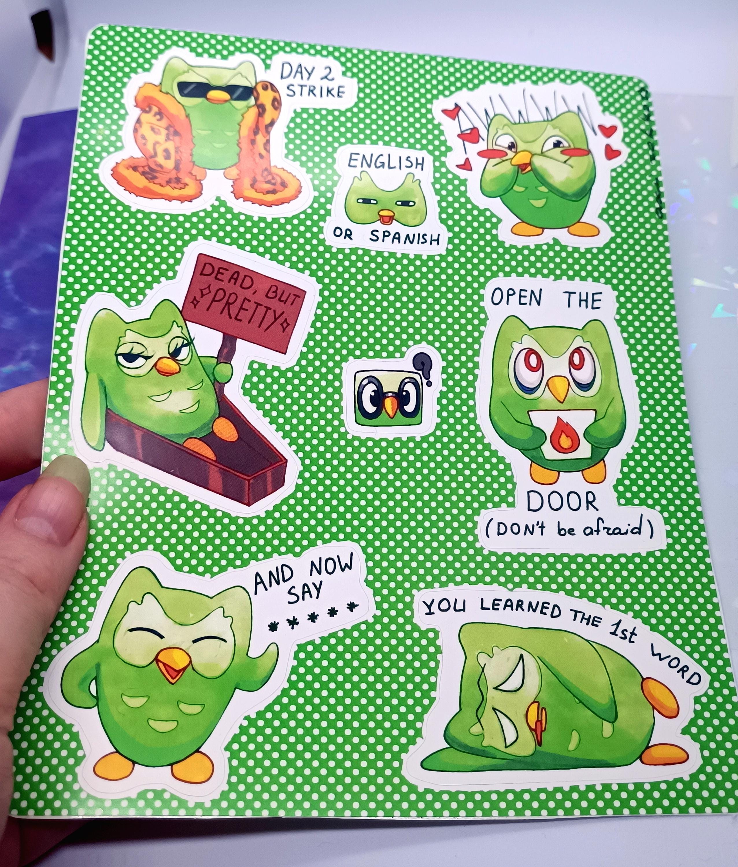 Duolingo Meme Sticker Set - Etsy