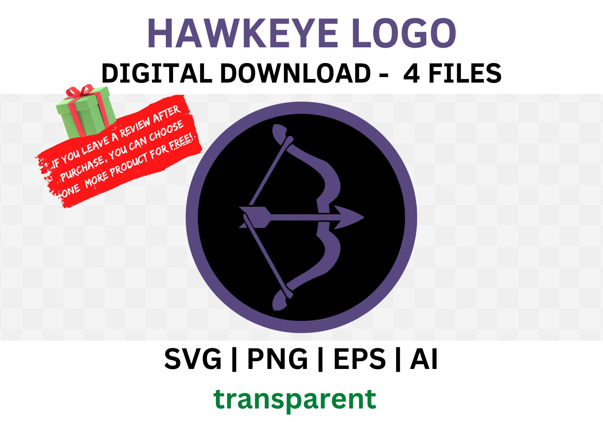 Hawkeye Superhero Emblem