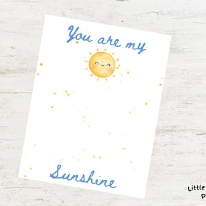 You Are My Sunshine Baby Footprint Craft - Toddler Handprint Art ...