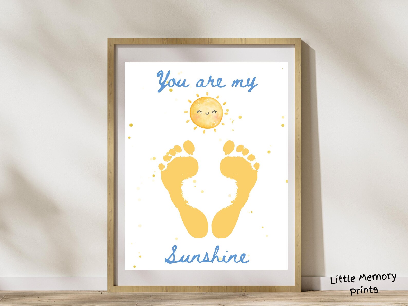 You Are My Sunshine Baby Footprint Craft - Toddler Handprint Art ...