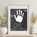 First Day of School 2024 Chalk Board Child Footprint Craft - Toddler ...