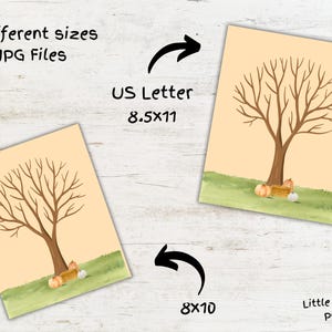 Fall Baby Fingerprint Tree Craft - Toddler Fall Handprint Painting ...