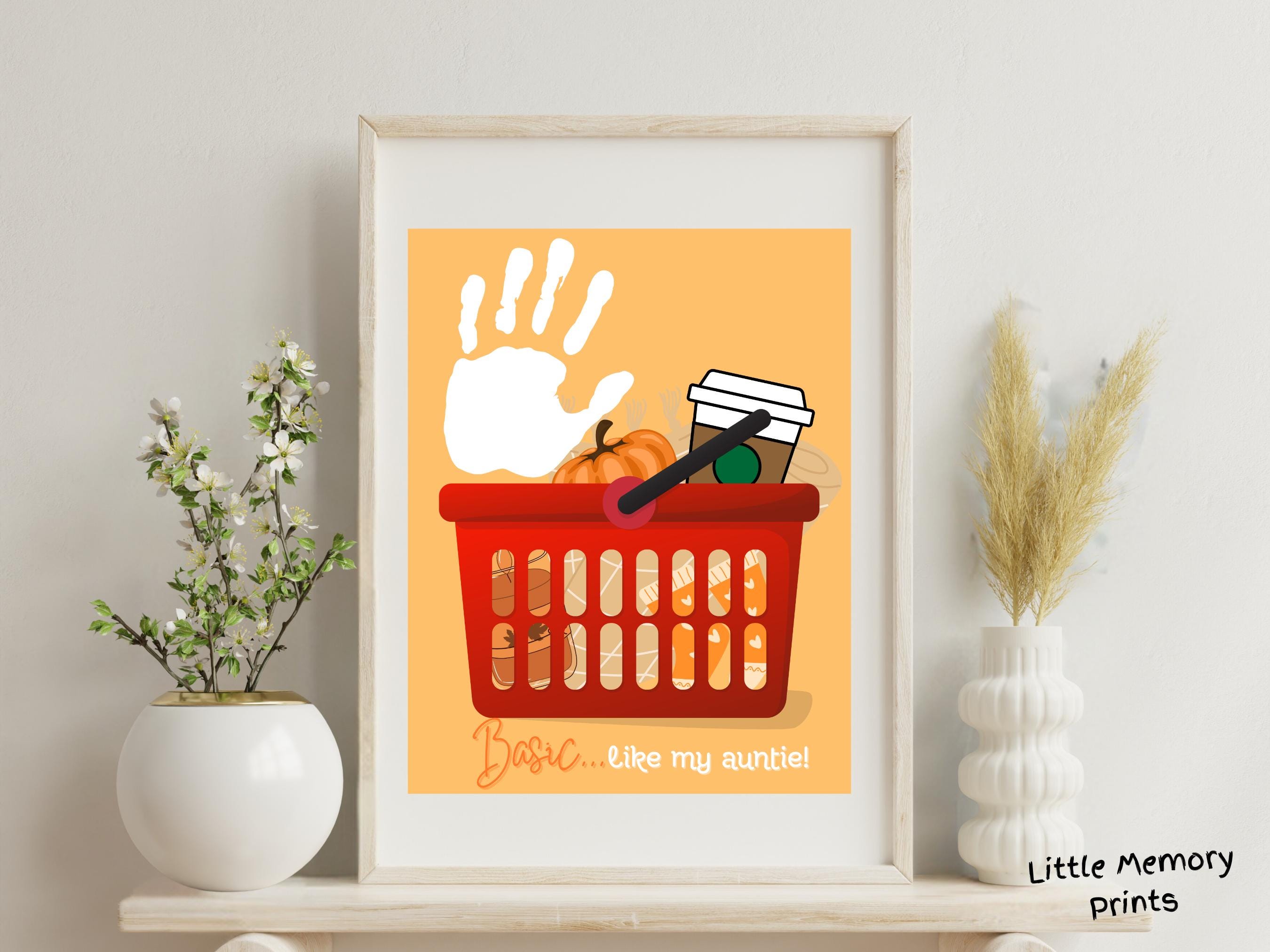 Basic Like Auntie Baby Handprint Craft - Toddler Fall Target Footprint ...