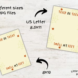 Trick or Treat Smell My Feet Halloween Baby Footprint Craft - Toddler ...