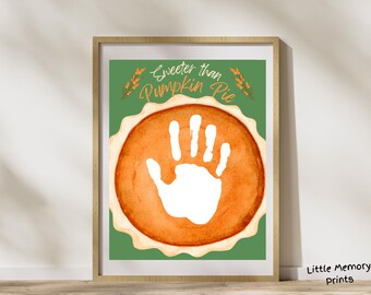 Unbeleafabley Cute Baby Handprint Craft - Toddler Fall Leaf Footprint ...