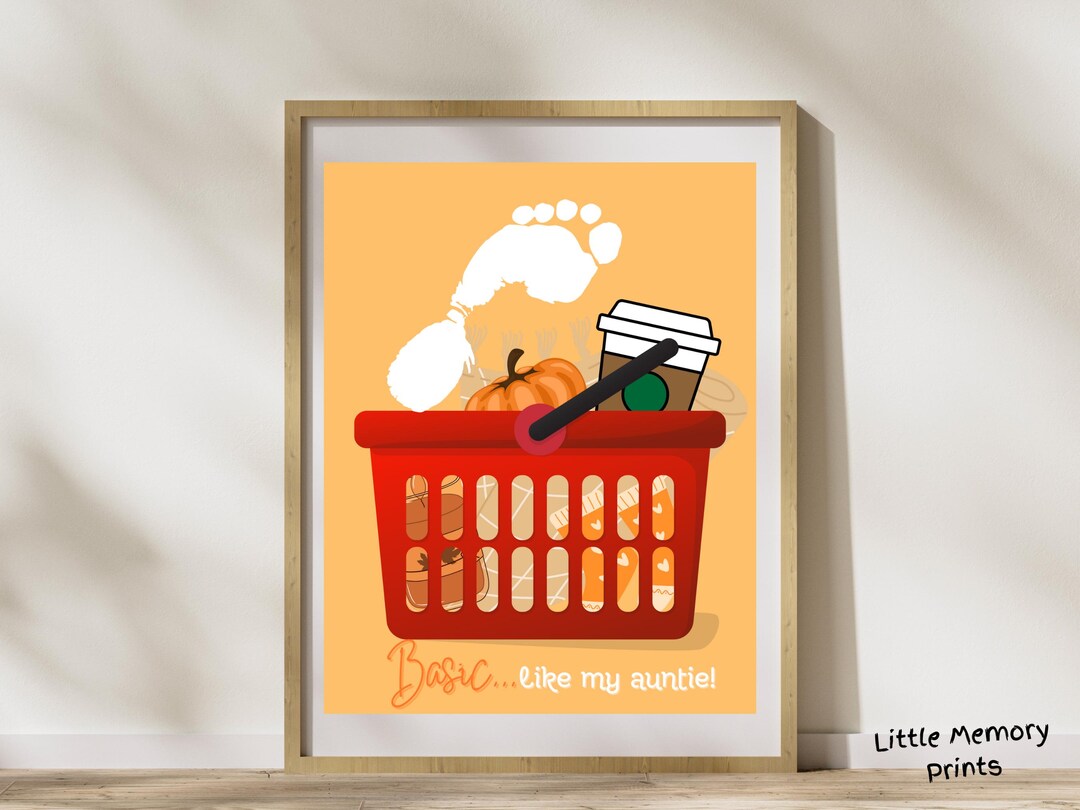 Basic Like Auntie Baby Handprint Craft - Toddler Fall Target Footprint ...