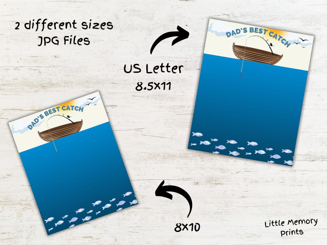 Dad's Best Catch Baby Handprint Craft - Fishing Toddler Footprint Paint ...