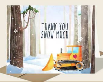 Snow Shoveling Thank You - Etsy