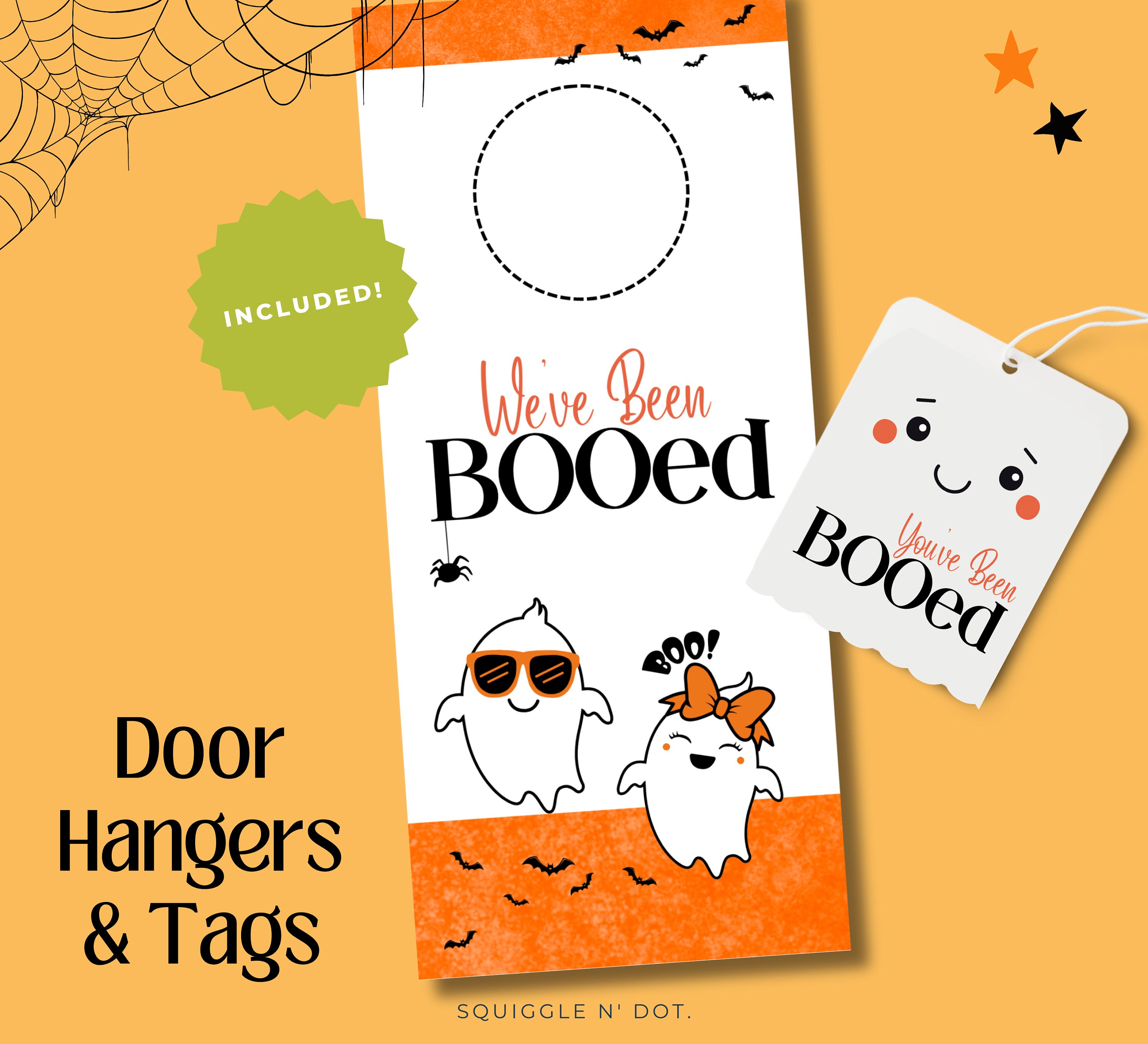 You've Been Booed | Boo Basket Bundle - Insert, Door Hanger and Tags ...