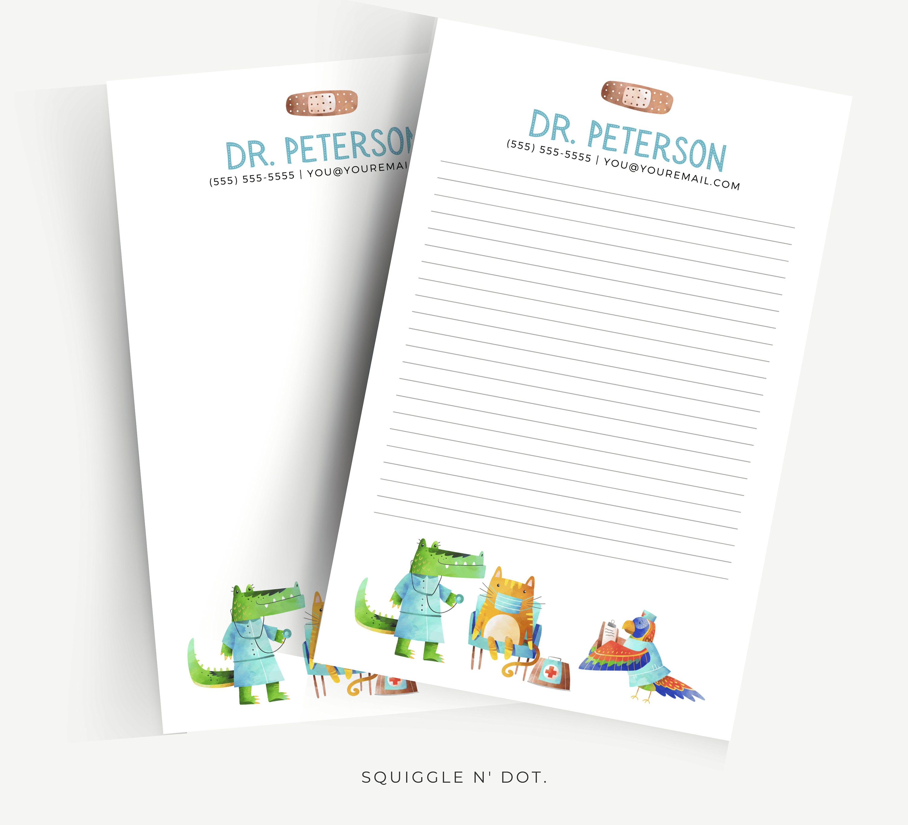 Personalized Pediatrician Notepad, Custom Gift for Doctor 50 Pages 5X8 ...