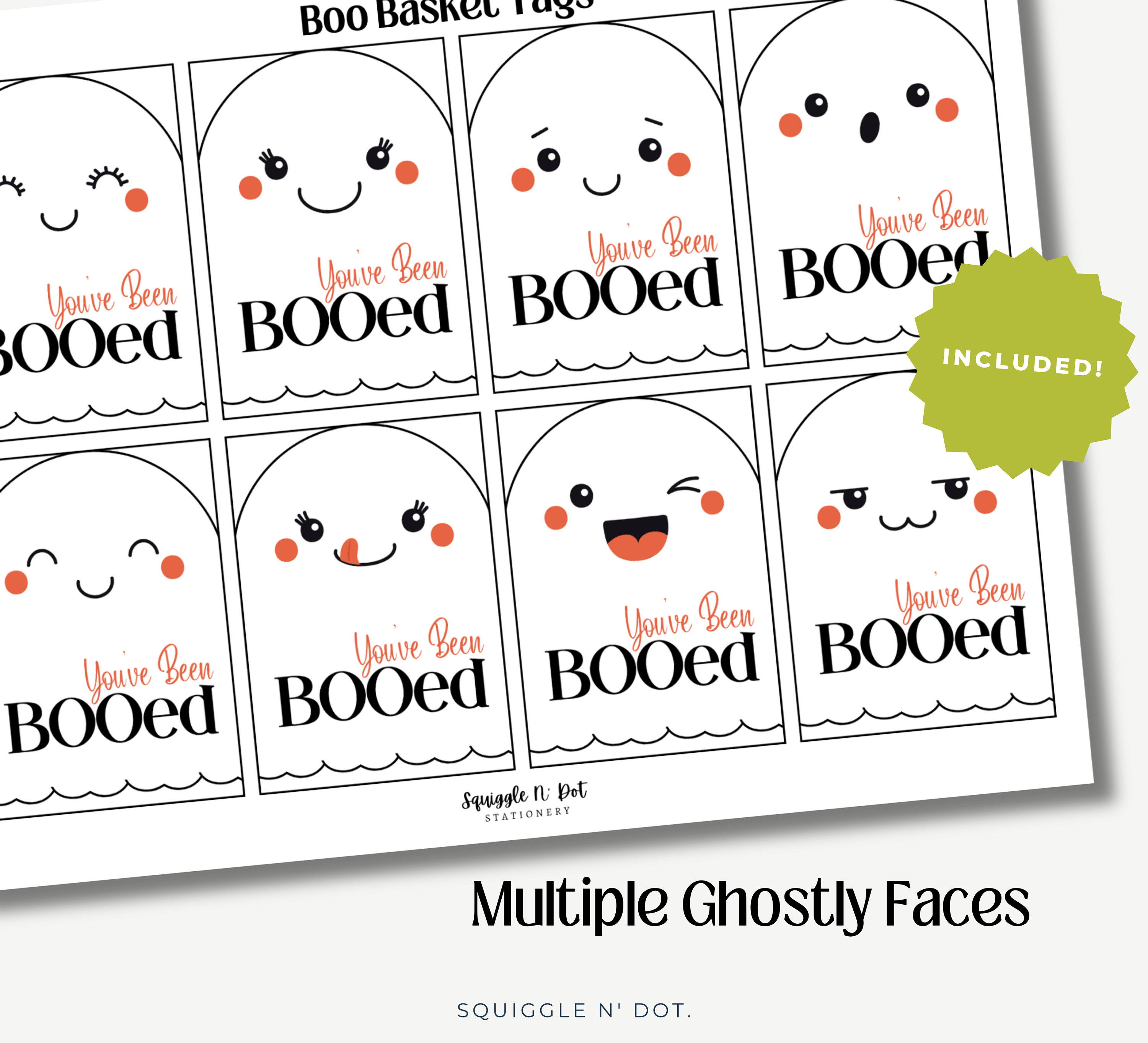 You've Been Booed | Boo Basket Bundle - Insert, Door Hanger and Tags ...
