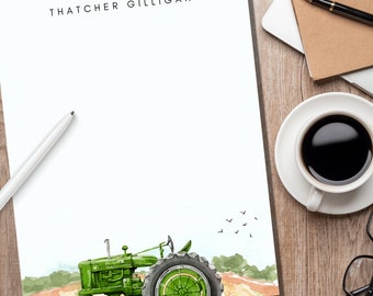 Personalized Sticky Notes With Tractor Design and Custom Text - Etsy
