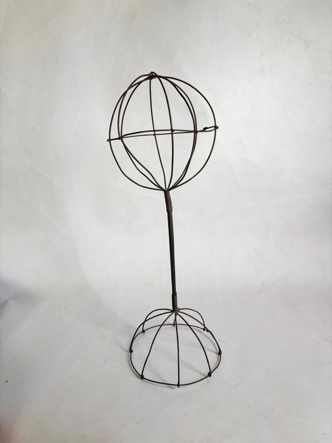 Antique Primitive Wire Hat Display / French Wire Millinery Twisted Wire ...