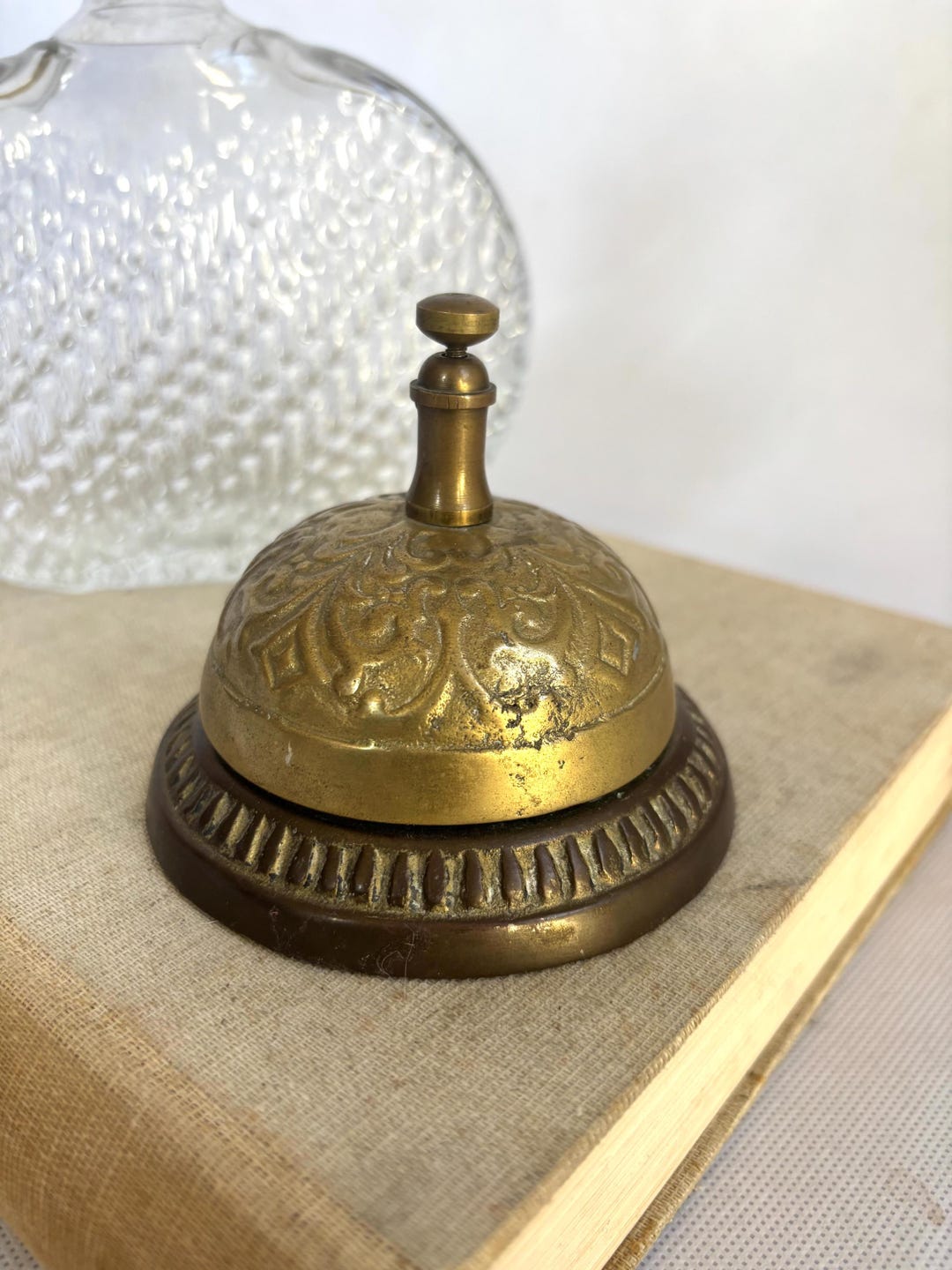Vintage Brass Designed Style Service Shop Bell - Victorian Style Brass ...