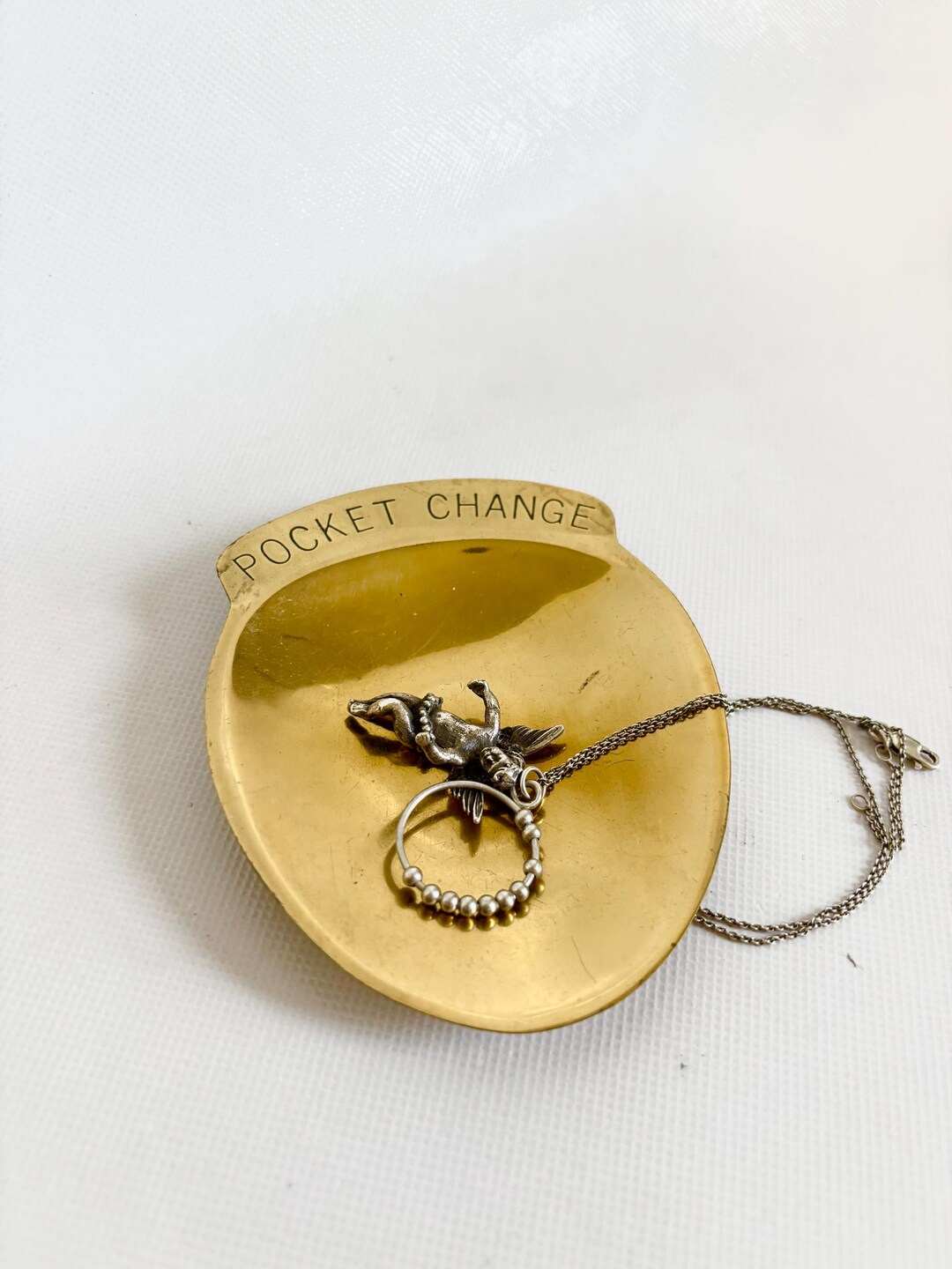 Vintage Small Brass Pocket Change Dish Bowl / Brass Vintage 70s Ring ...