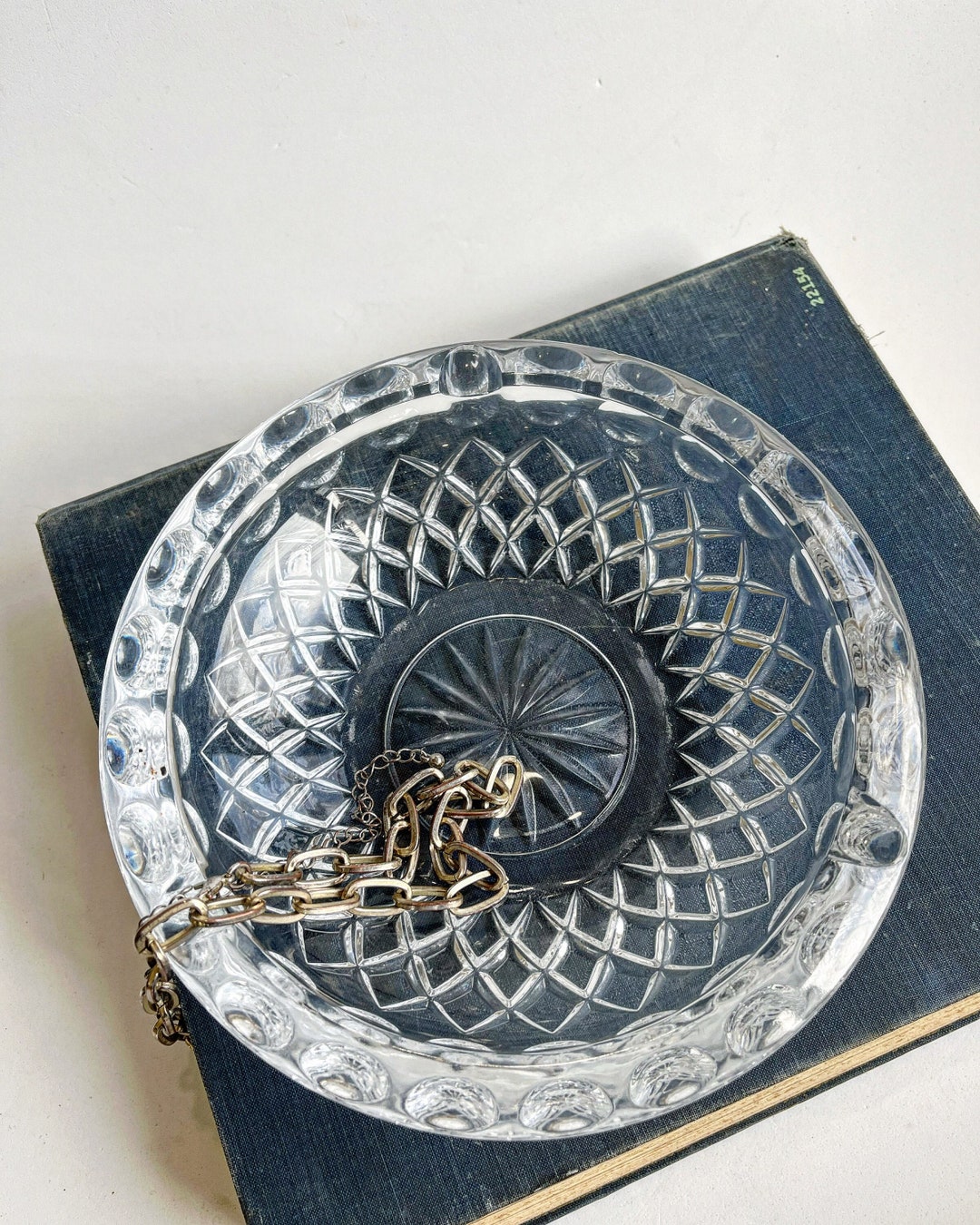 Vintage Princess House Hand Cut Crystal Ashtray / Catchall - Vintage 7 ...