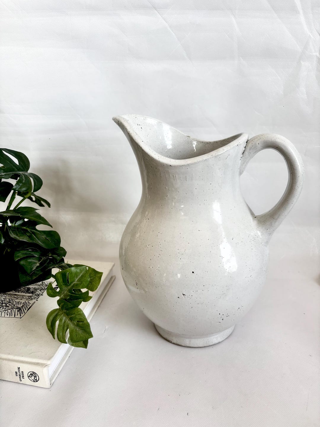 Beautiful Large Antique Ironstone Pitcher Jug (no Makers Mark ...