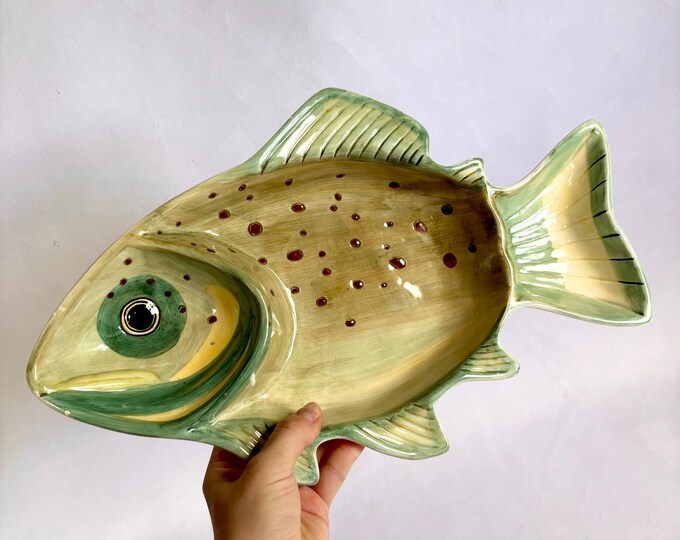 Vintage Boston Warehouse Fish 3 Part Server Chips Serving 16” Tray ...