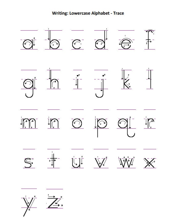 Printable Handwriting Worksheets 11 Pages (letters, Placement of ...