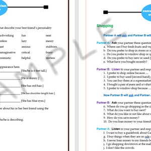 Printable ESL English Lessons, Bundle, Conversation Starters, Adult ESL ...