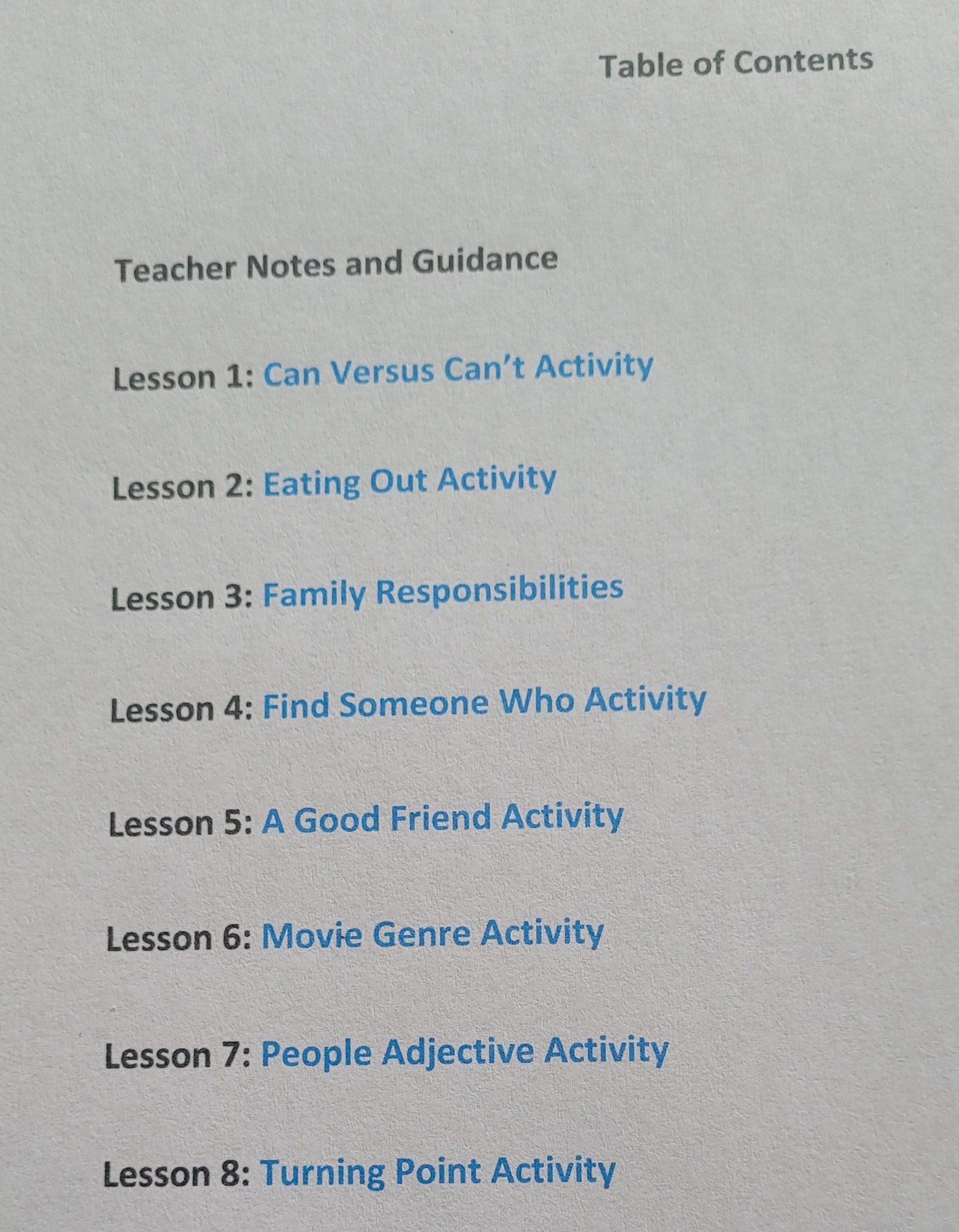 Printable ESL Lessons, Bundle, Conversation Starters, Vocabulary ...