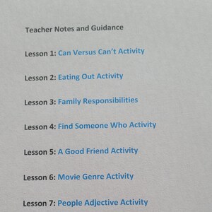 Printable ESL Lessons, Bundle, Conversation Starters, Vocabulary ...