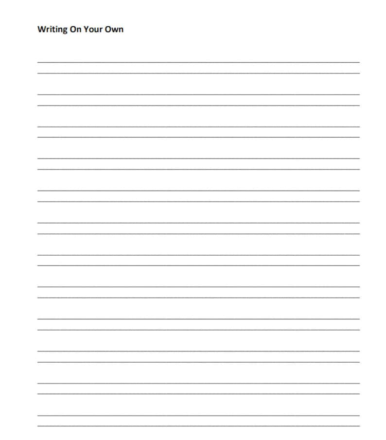 Handwriting Practice Worksheets, Letter Placement, Middle School to ...