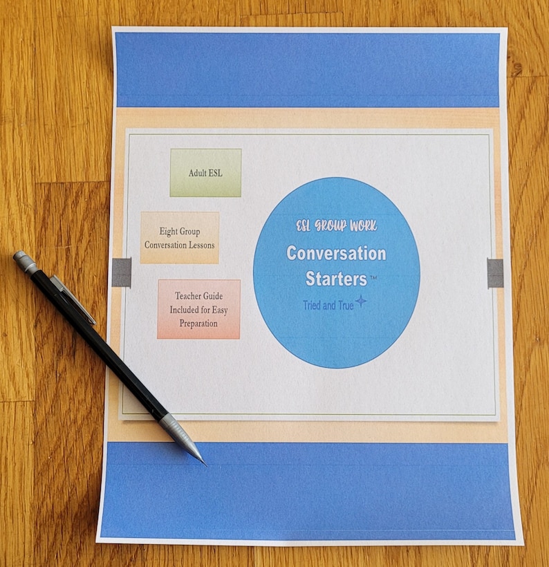 Printable ESL Lessons, Bundle, Conversation Starters, Vocabulary ...