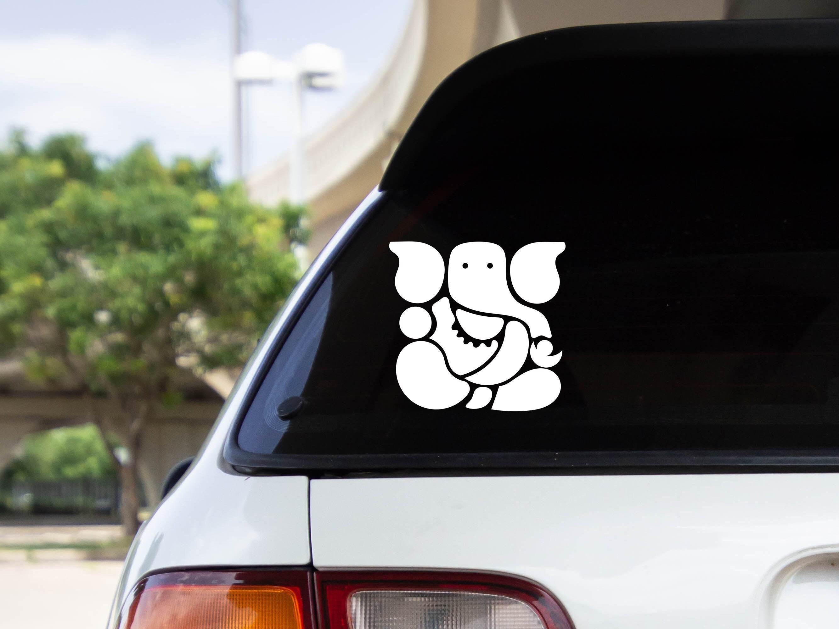 Ganesh Decal Sticker | for Car Rear View Mirror | House Entrance ...